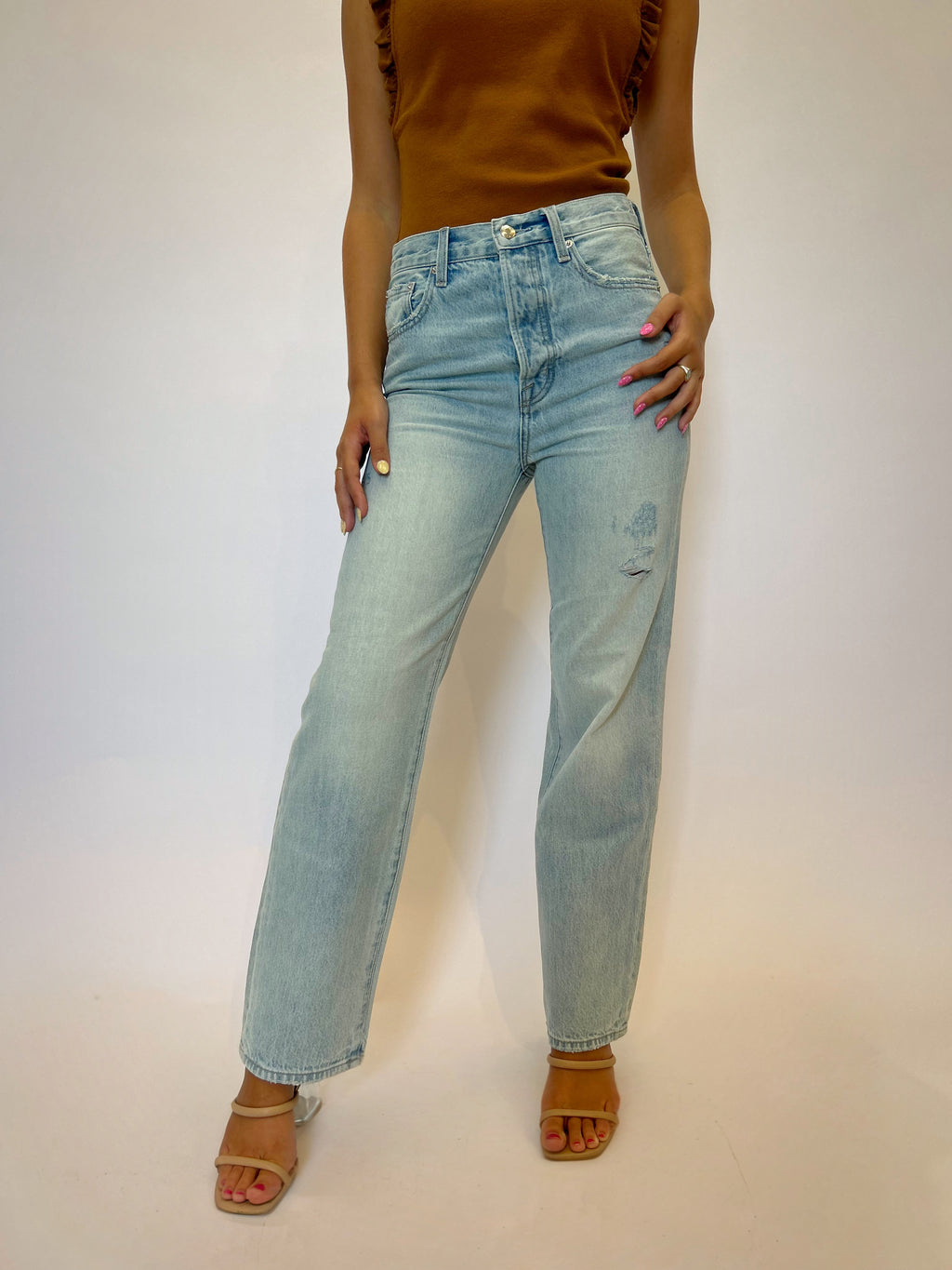 Cassie High Rise Straight - Sunset Vintage – Shear Boutique